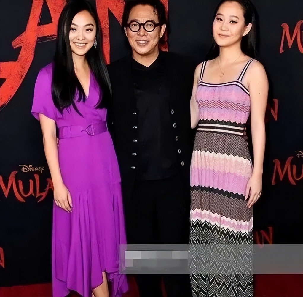 Jet Li can only be a green leaf?The two daughters are not only tall and ...