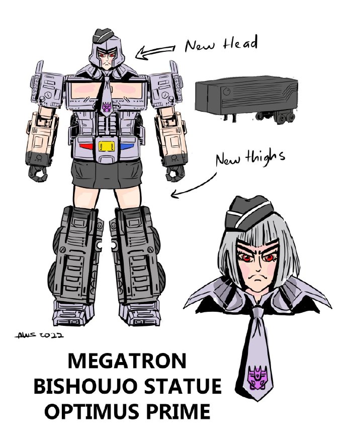 Transformers female version Megatron, Optimus Prime creative ...