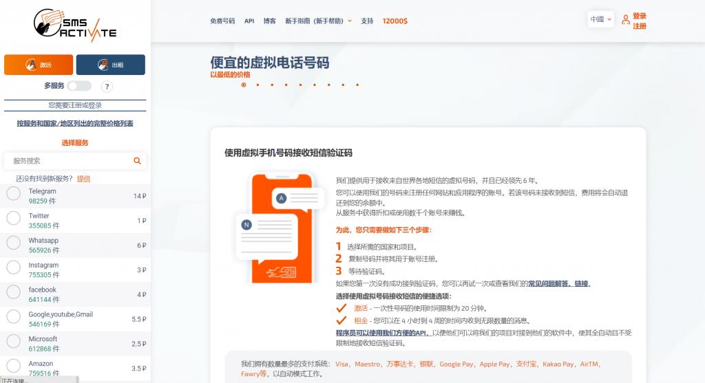 sms-activate-virtual online number - iMedia