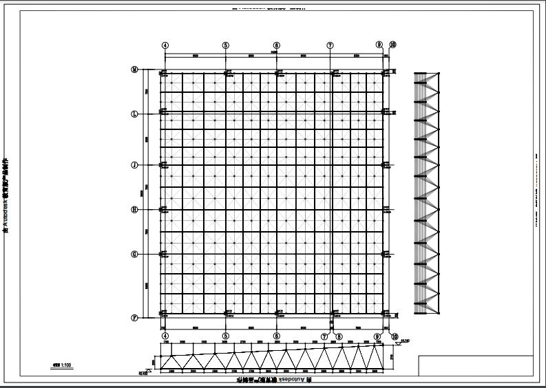 Steel structure design of roof grid of a shopping mall in Taiyuan City ...