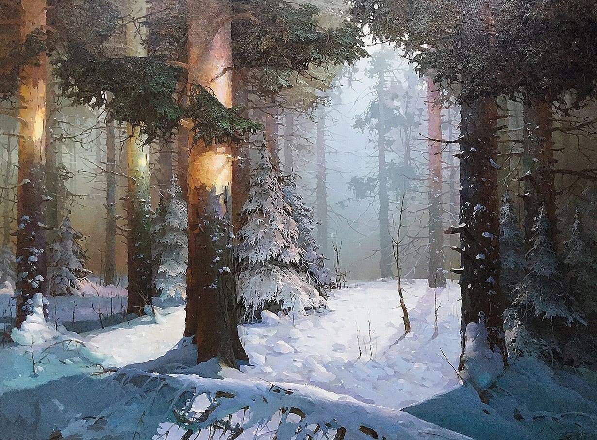 Russia Victor.Bykov (Victor. Bykov) oil painting forest - iNEWS