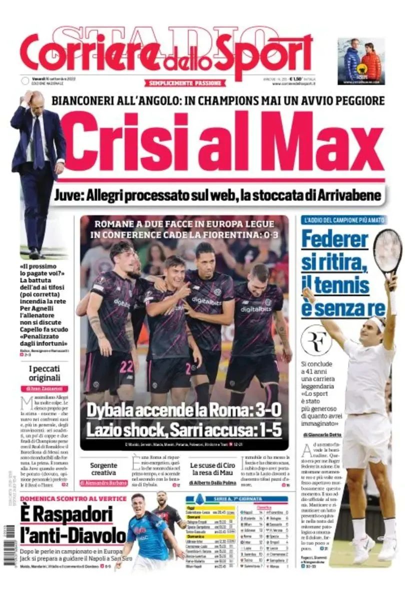 Three major Italian newspapers:Juventus has not considered a coaching ...