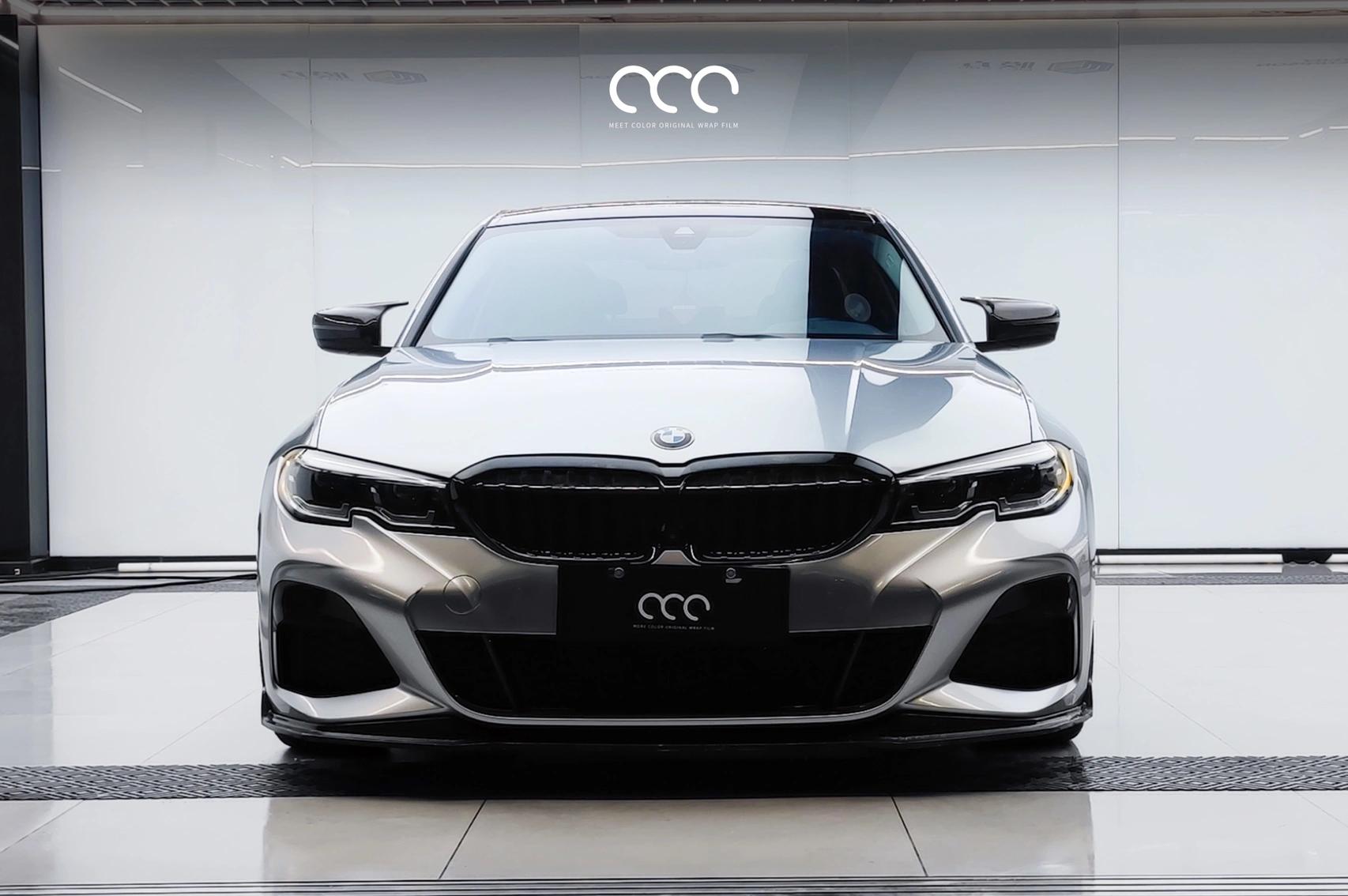 BMW car diffuse color film Porsche original color GT silver, metallic ...