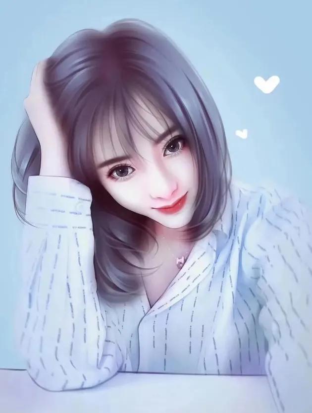 Change to a good-looking hand-painted avatar, the avatar of beautiful ...