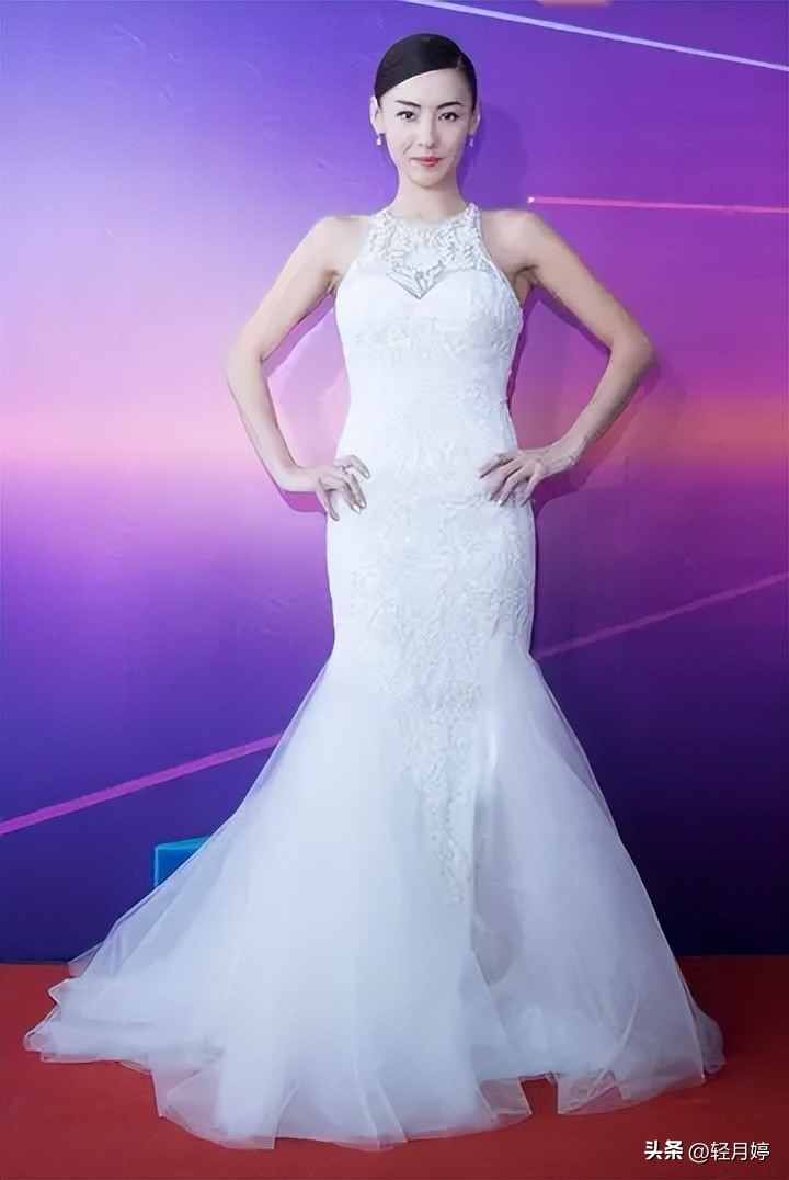 Cecilia Cheung tube top fishtail skirt, attractive S body curve, rare ...