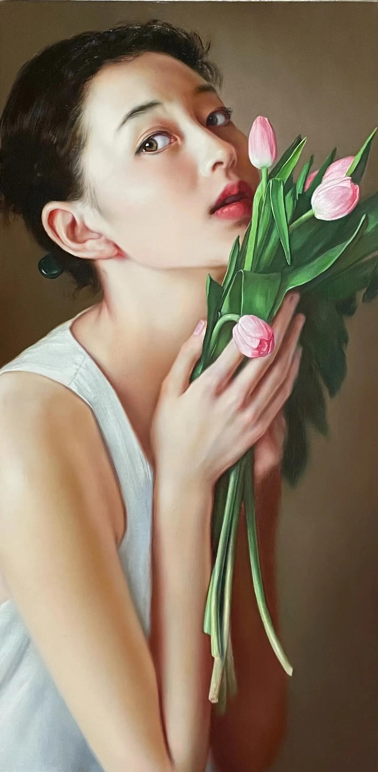 Beautiful body oil painting art, the beauties painted by Li Guijun, the ...