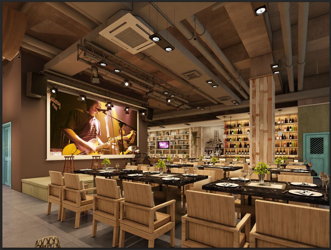 Barbecue shop decoration_Barbecue shop design renderings_What details ...
