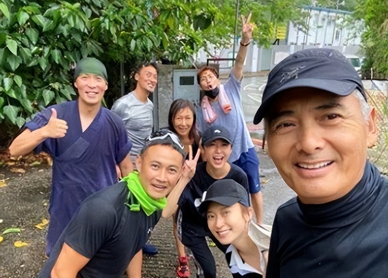 67-year-old Chow Yun-fat rarely shows his face publicly, with white ...