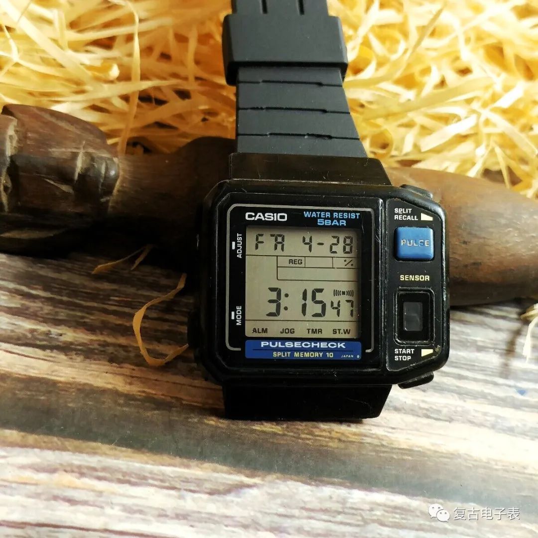 Casio's first pulse sensor watch in the 1980s - casio jp100 - iNEWS