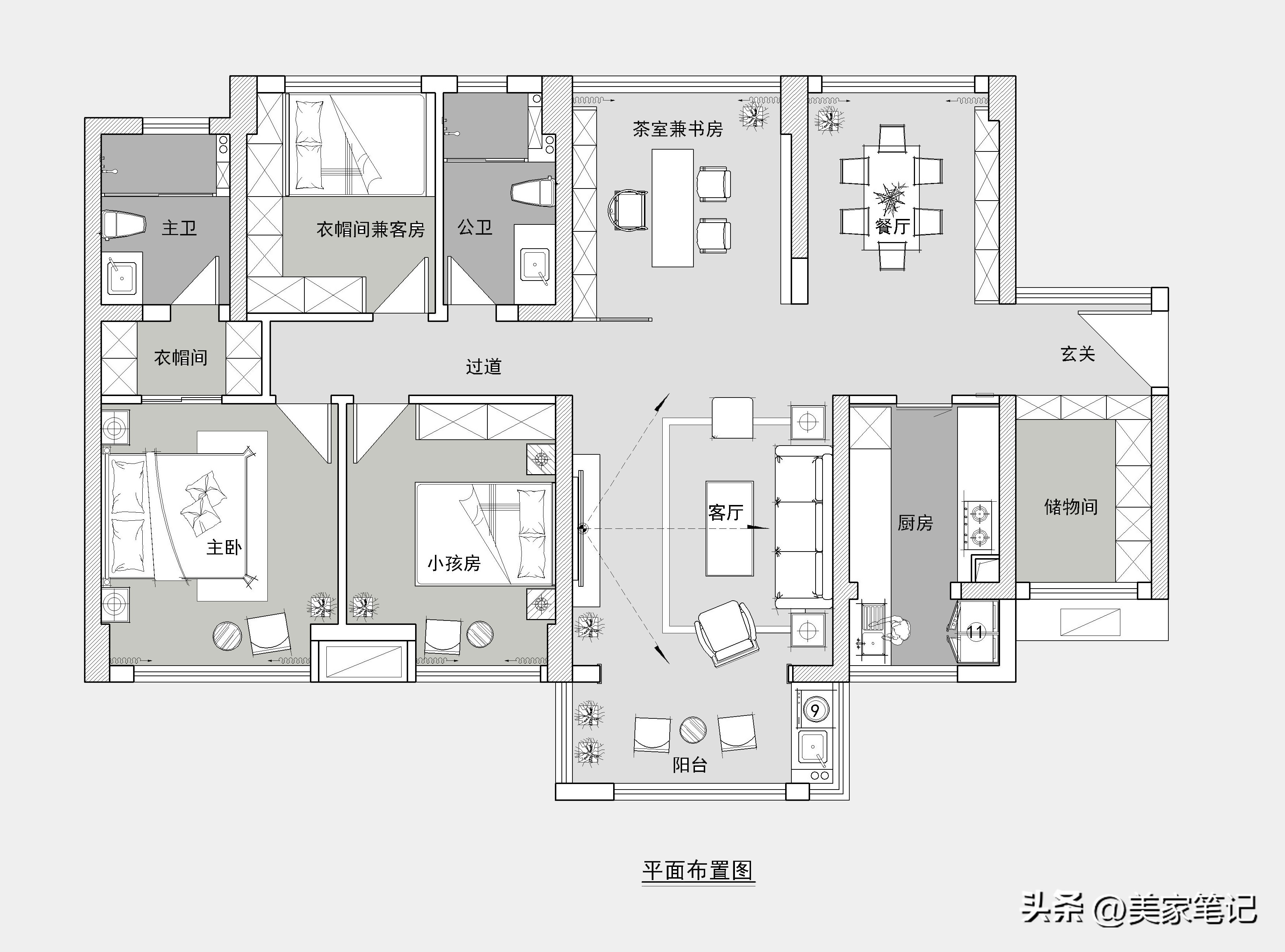 If you want to decorate without "overturning", see her 145 square ...