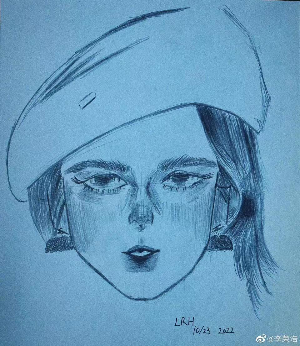 Li Ronghao posted a portrait of a self-taught woman, and netizens said ...