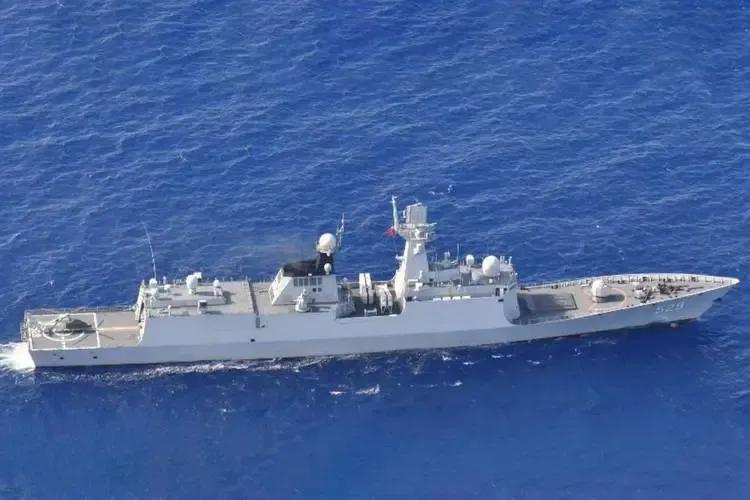 During the U.S.-Japan joint military exercise, Chinese warships crossed ...