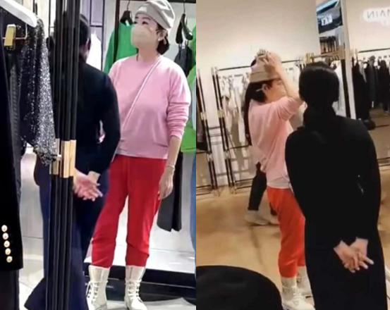 68-year-old Brigitte Lin was caught by chance while shopping in France ...
