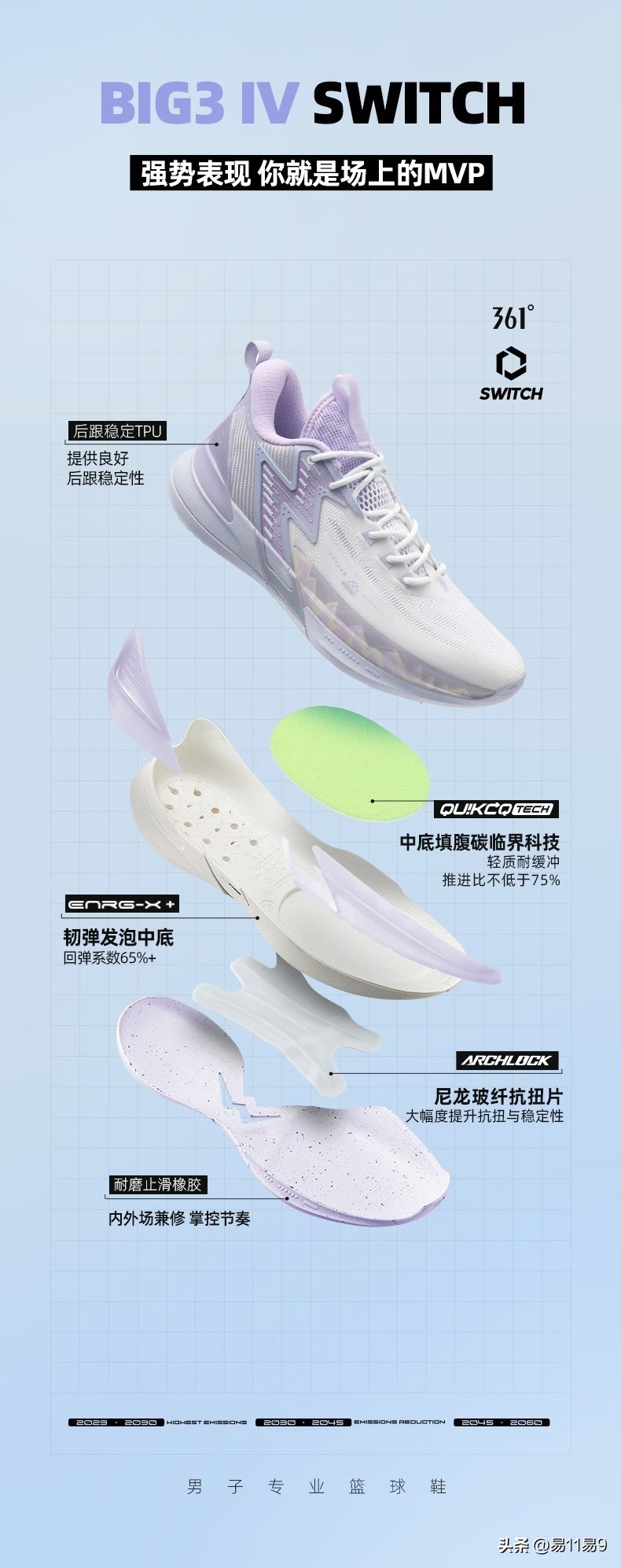 攻防一體，強勢表現~361度·BIG3 4.0 Switch - 資訊咖