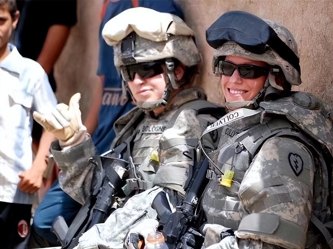 How heavy is the equipment on the American soldiers? Each one weighs an ...