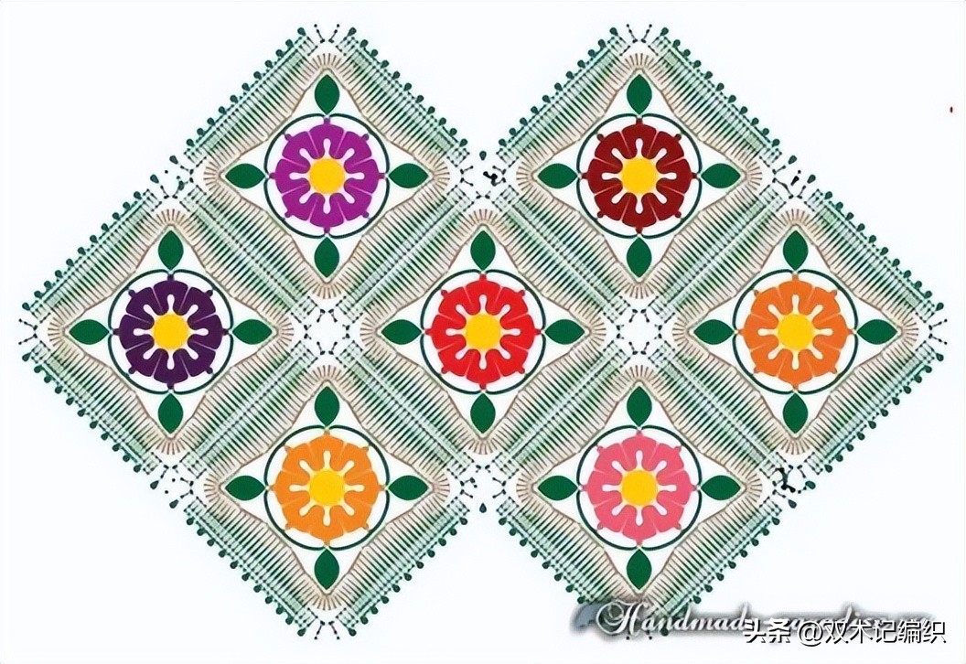 Share a super beautiful rhombus flower blanket - iNEWS