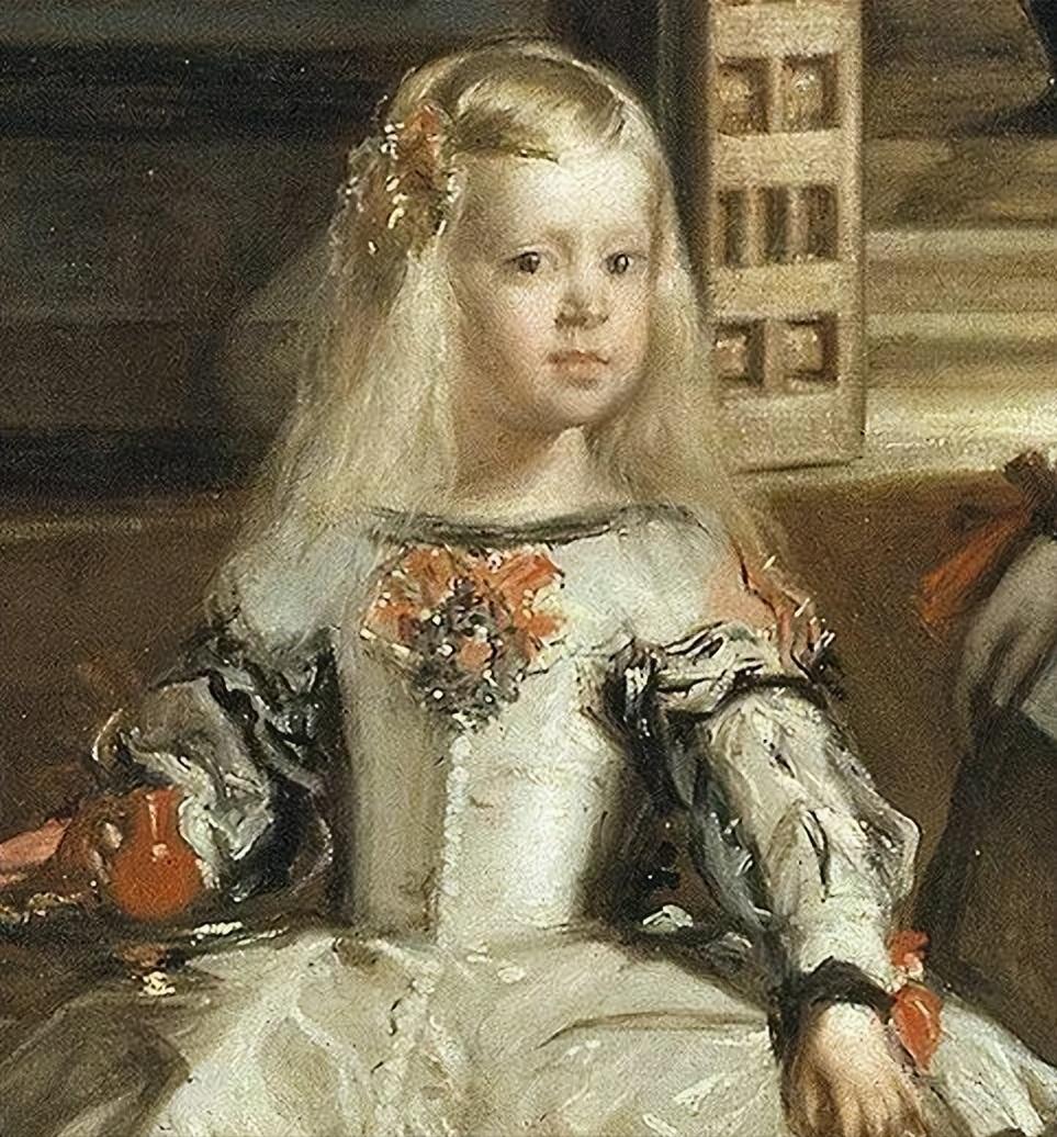 Discuss the visual representation techniques in Velázquez's "Lady of ...