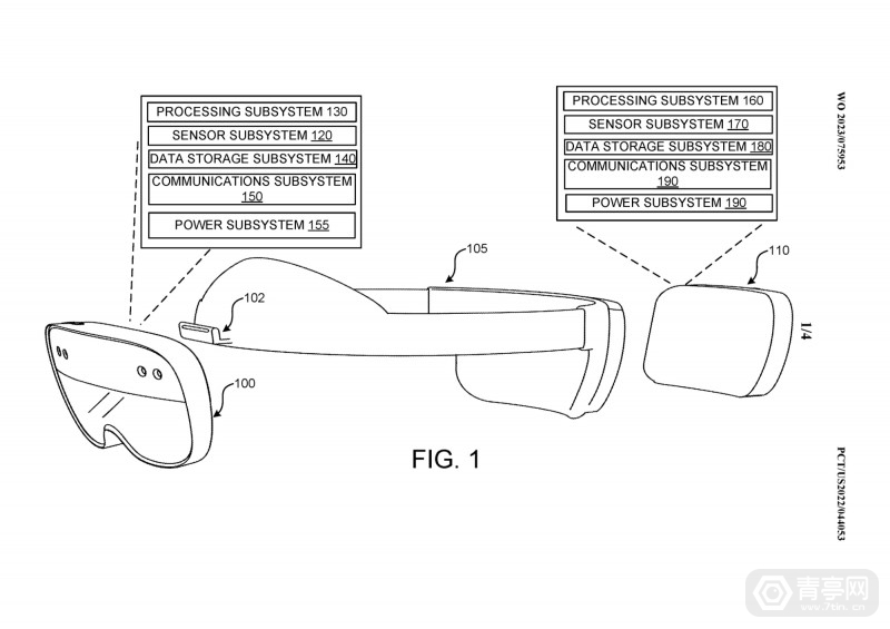 Microsoft AR/VR headset patent: display module, battery detachable ...
