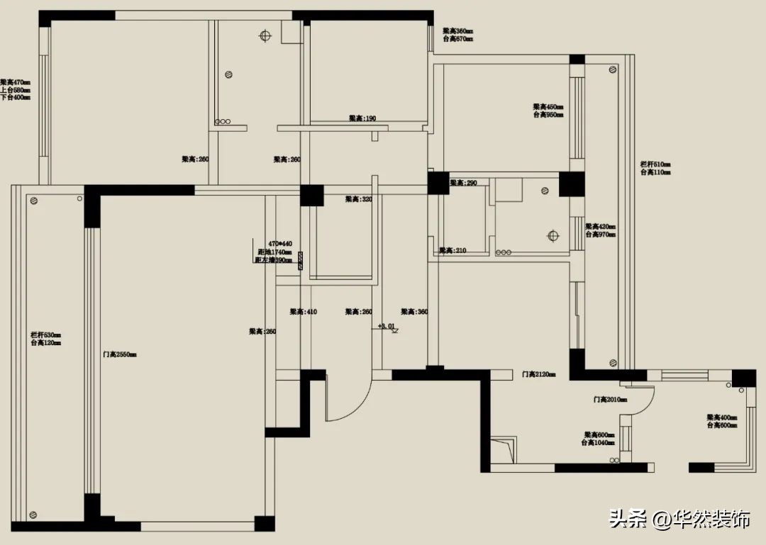 310 square meters of light luxury and roof complex, the living room is ...