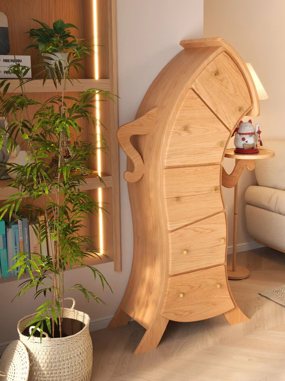 Weird, cute, akimbo chest of drawers, so cute - iNEWS