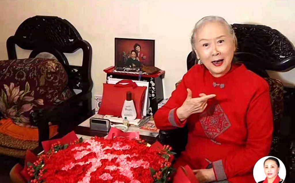 Liu Changyu's 80th birthday, in the birthday video, her husband Bai ...