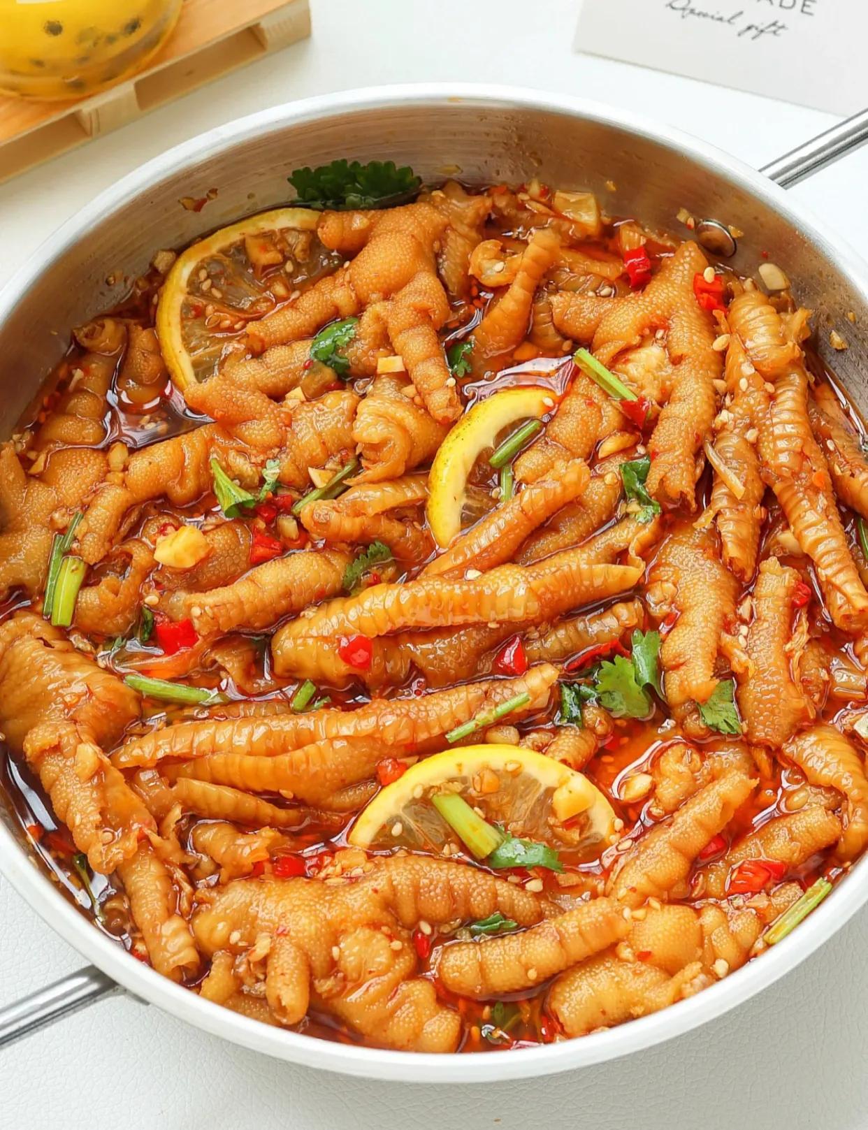Lemon Chicken Feet: Fresh, sour and delicious with wine - iMedia
