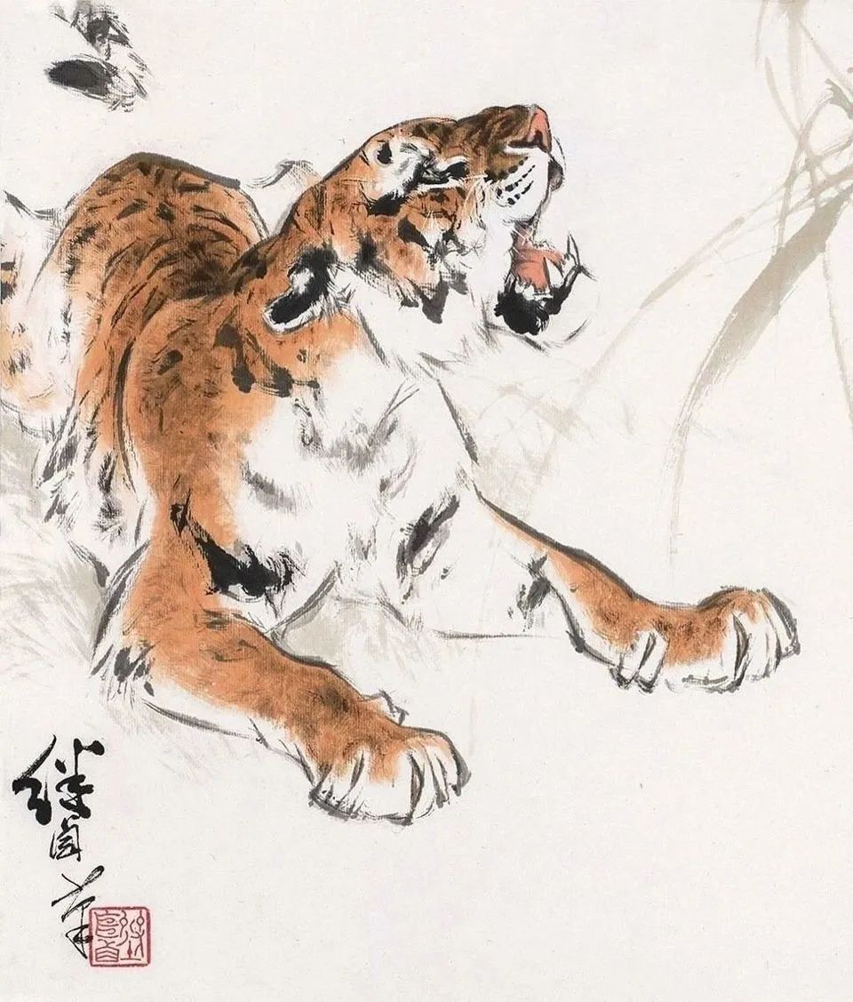 [Liu Jiyou's Animal Painting Tiger, the King of Beasts] - iMedia