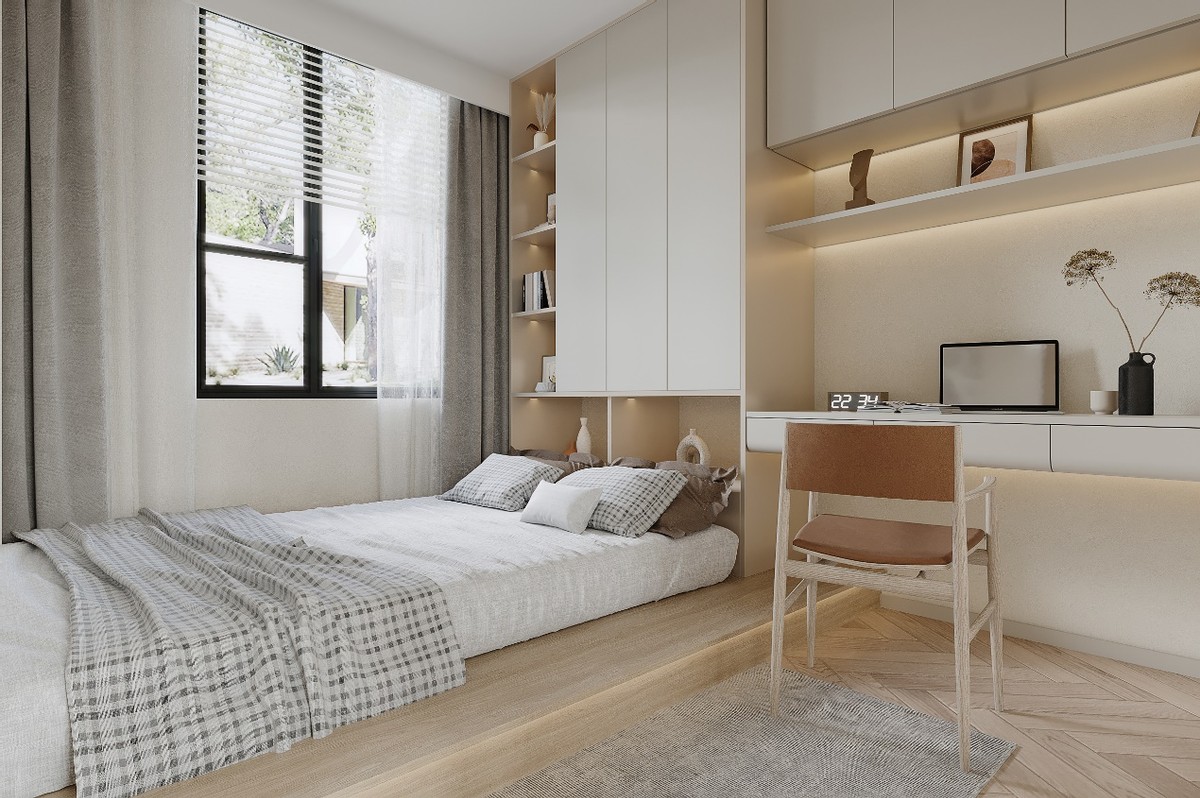 95㎡A warm and natural home with simple Japanese style and exquisite ...