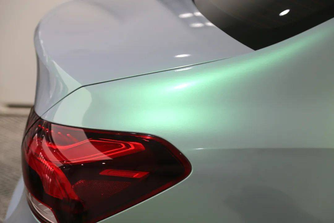 Mercedes-Benz A full car color change film turquoise green gray green ...
