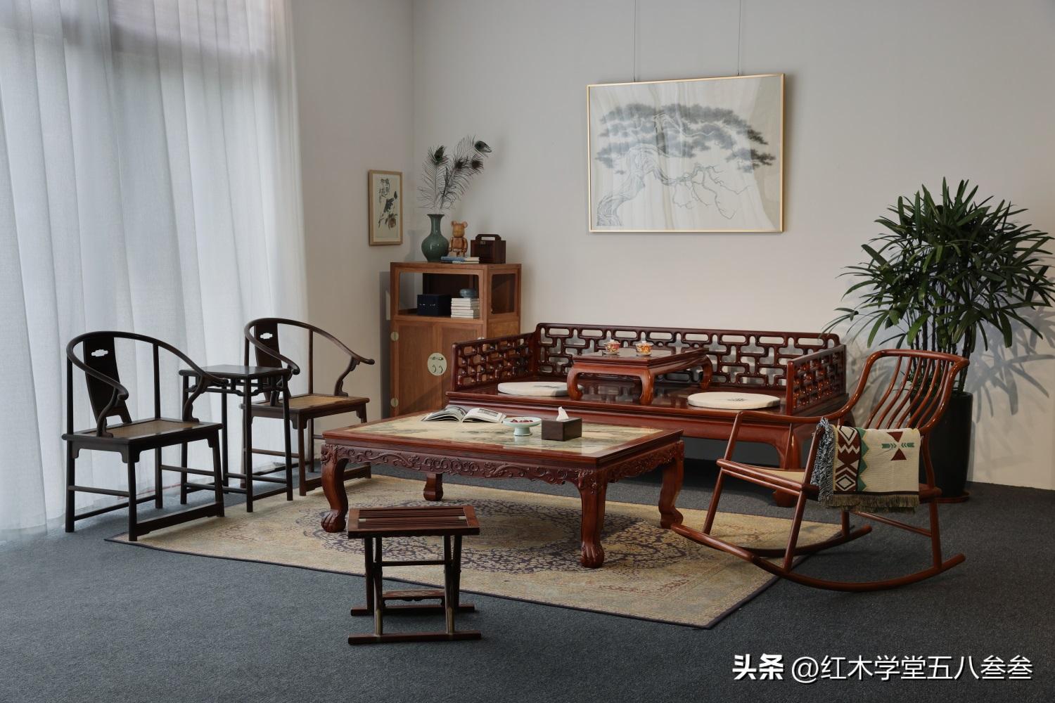 How to match the Luohan bed in the living room?See the beauty of ...