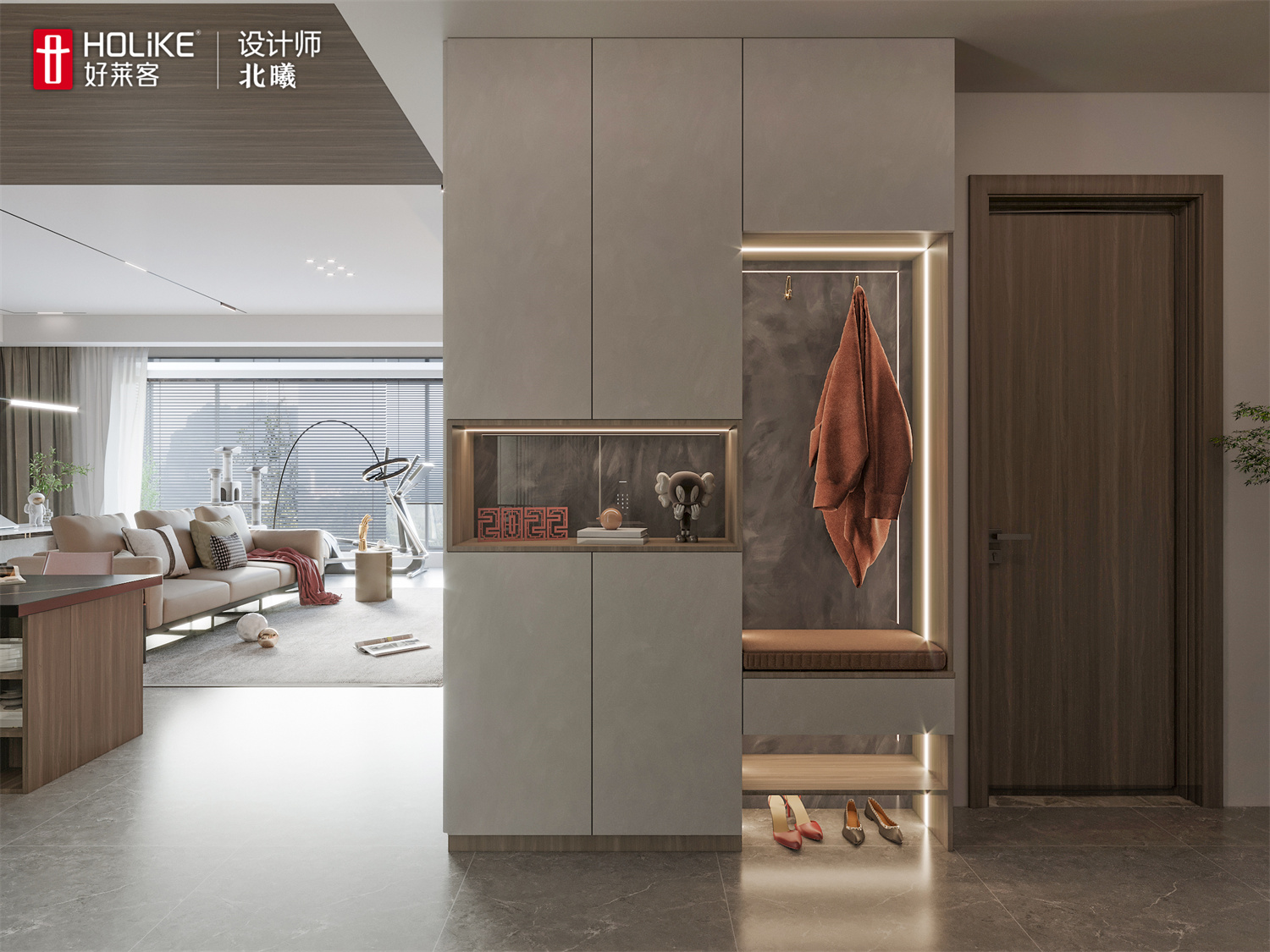 155 square meters of light luxury and trendy home, the open design is ...