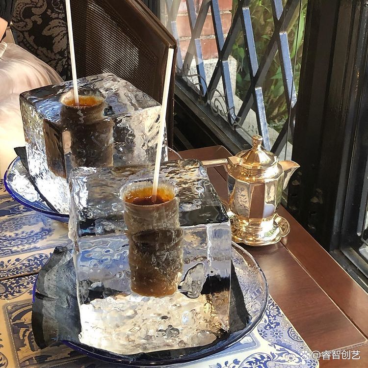 With huge ice cubes as containers, Kobe Cafe launches summer-limited ...