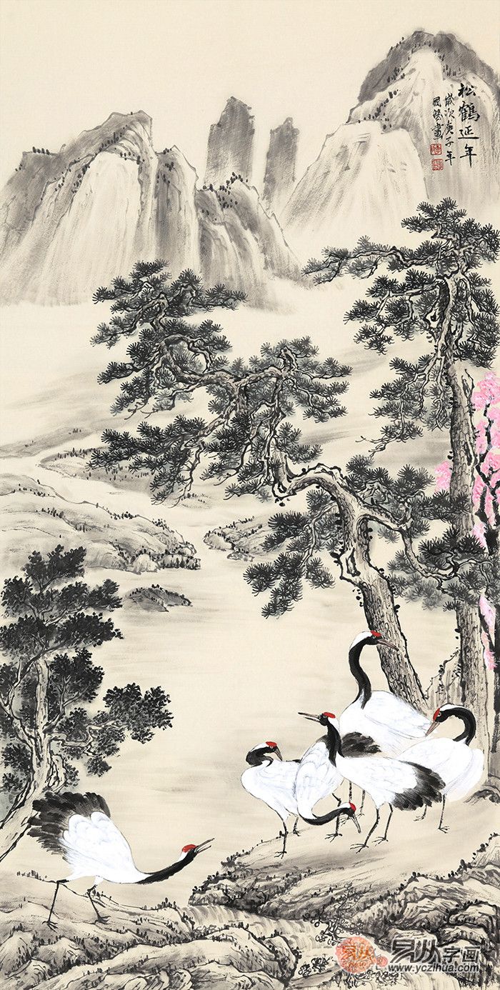 What kind of painting should be hung in the corridor decoration, this ...