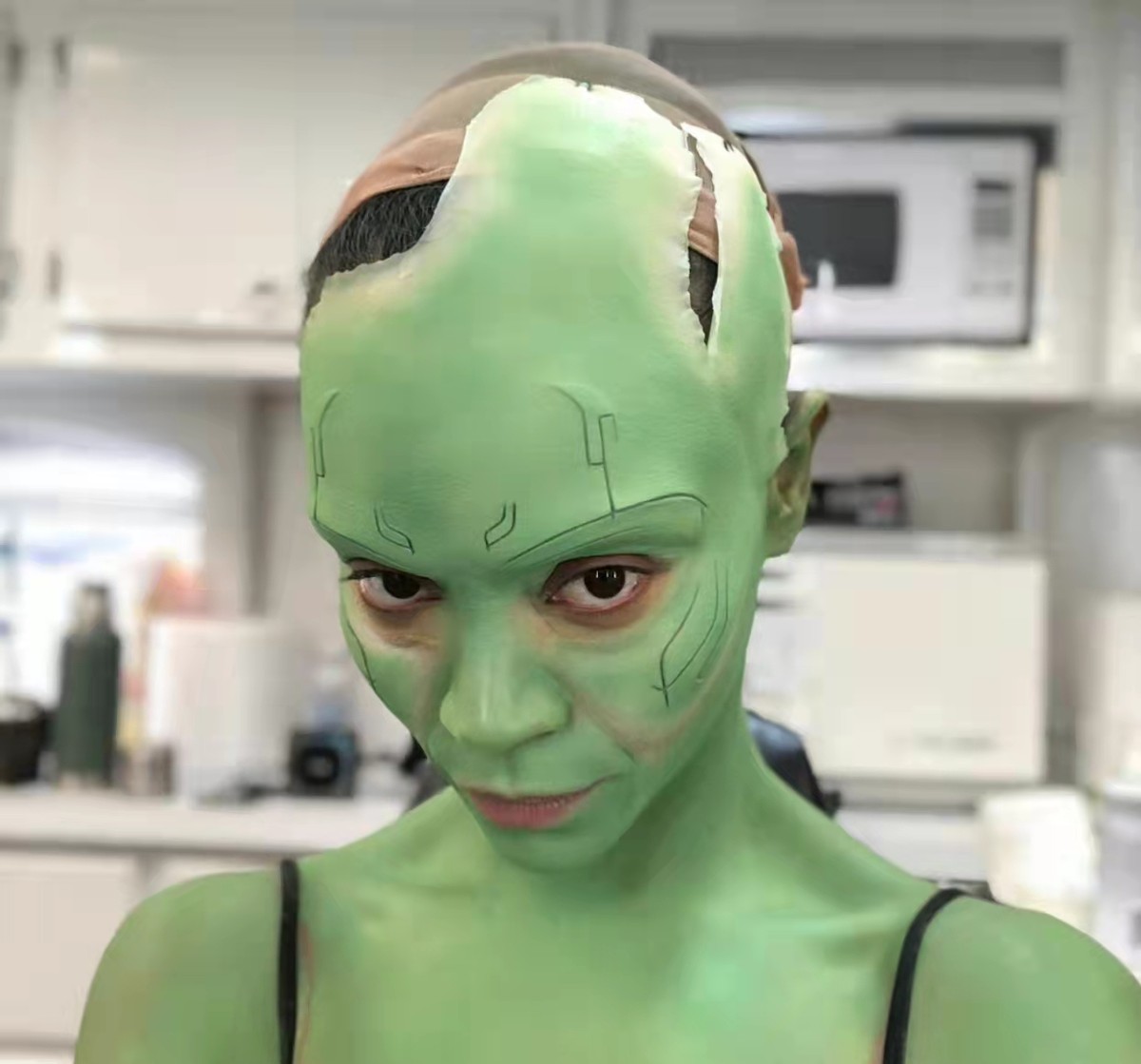 Gamora's life was hard on the set. In order to lose weight, she could ...