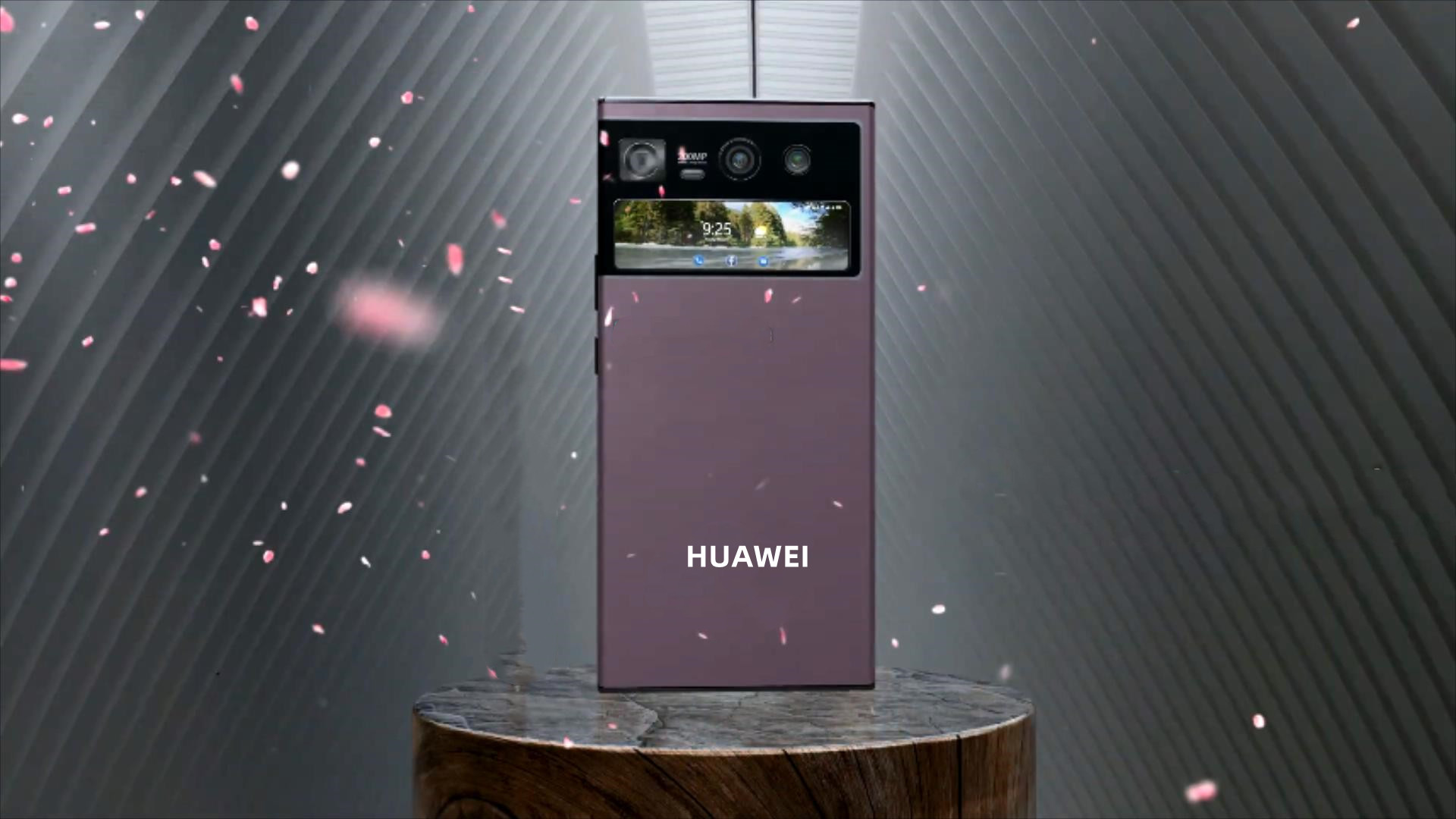 Rendering of Huawei Mate60Pro: 200 million cameras + secondary screen ...