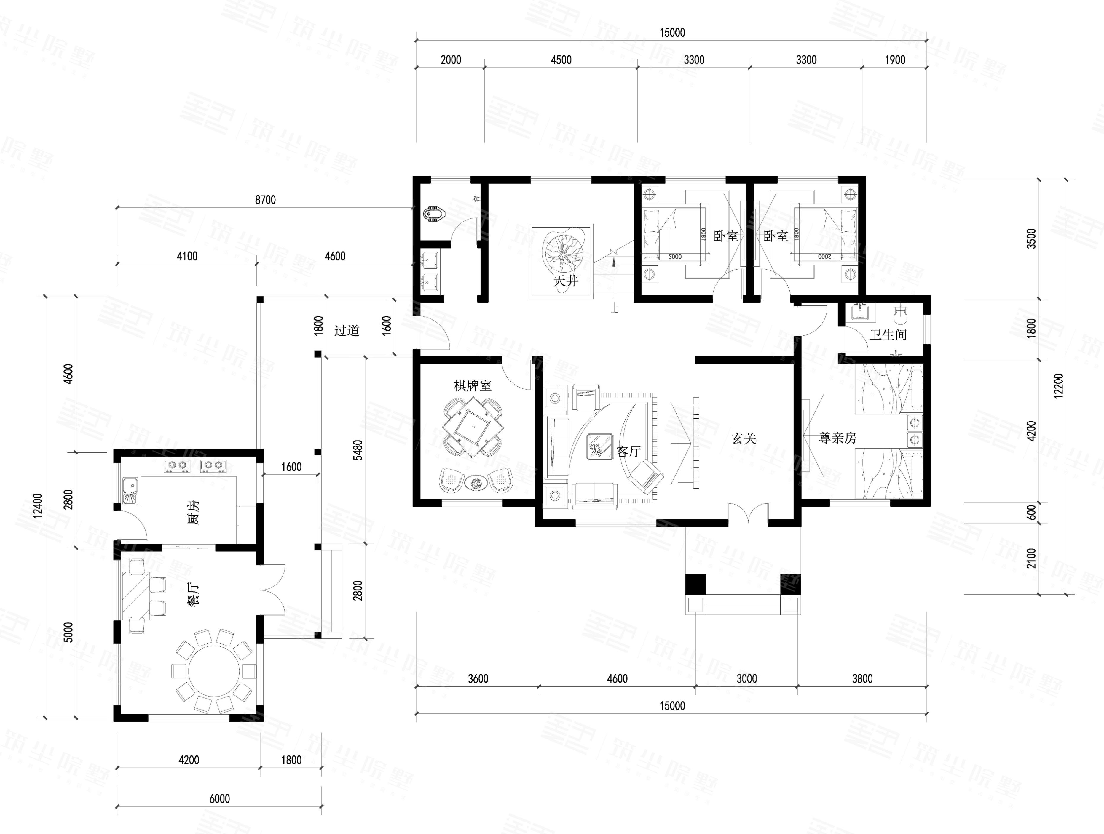 In rural villas, how to design the most practical kitchen and dining ...