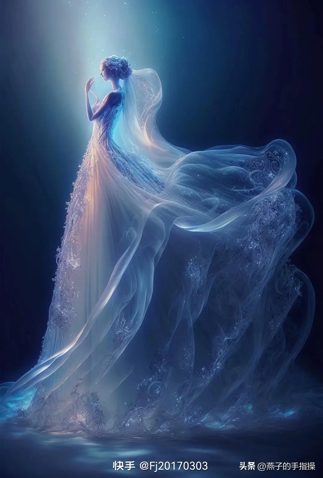 fantasy starry sky, wedding dress - iNEWS