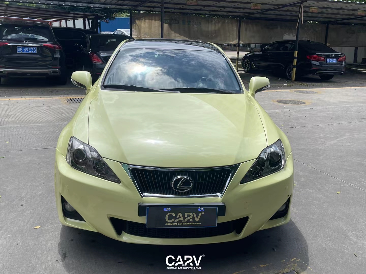 Lexus IS Cafu Color Change Film Platinum Chanel Yellow, Can Be Sweet ...