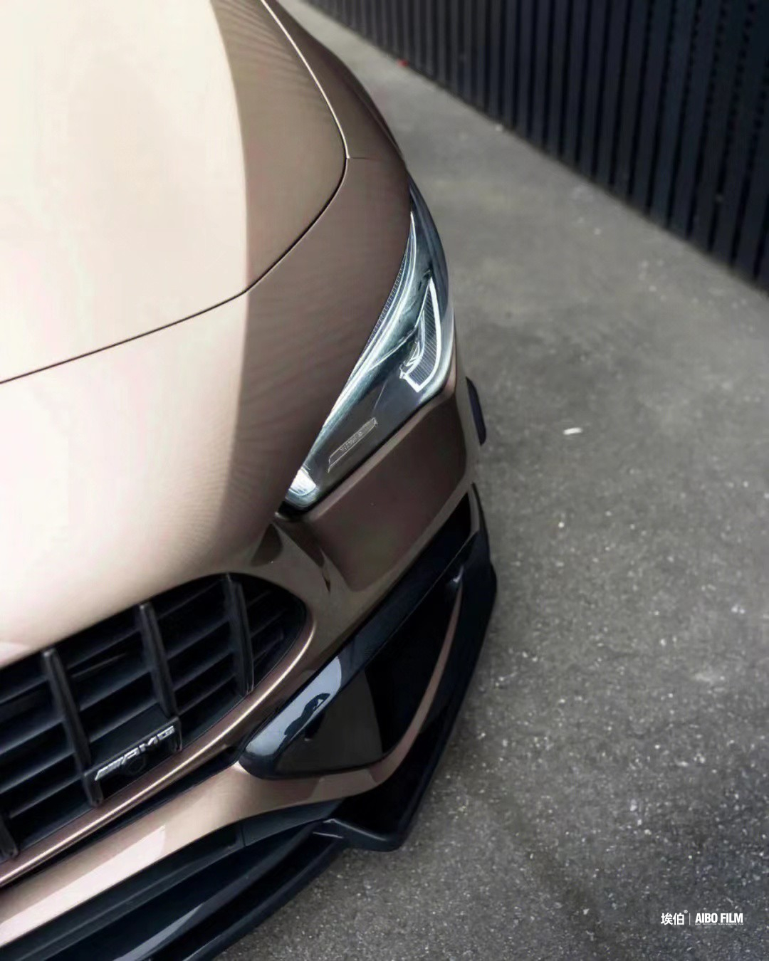 Eber color changing film PET super bright metal champagne gold-Benz, as ...