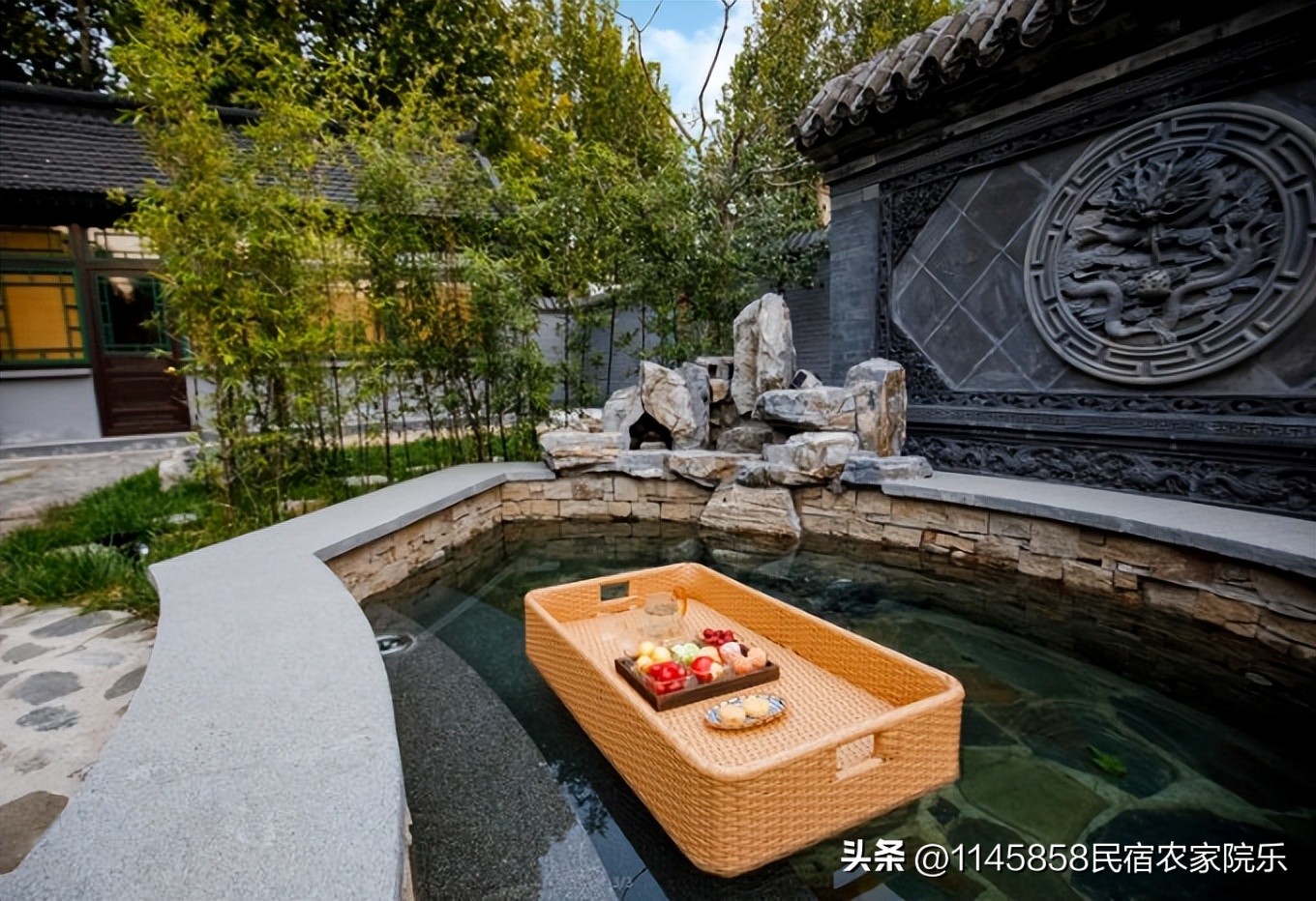 Beijing Huairou Gushui Fengtang B&B, with an area of 80 acres and an ...