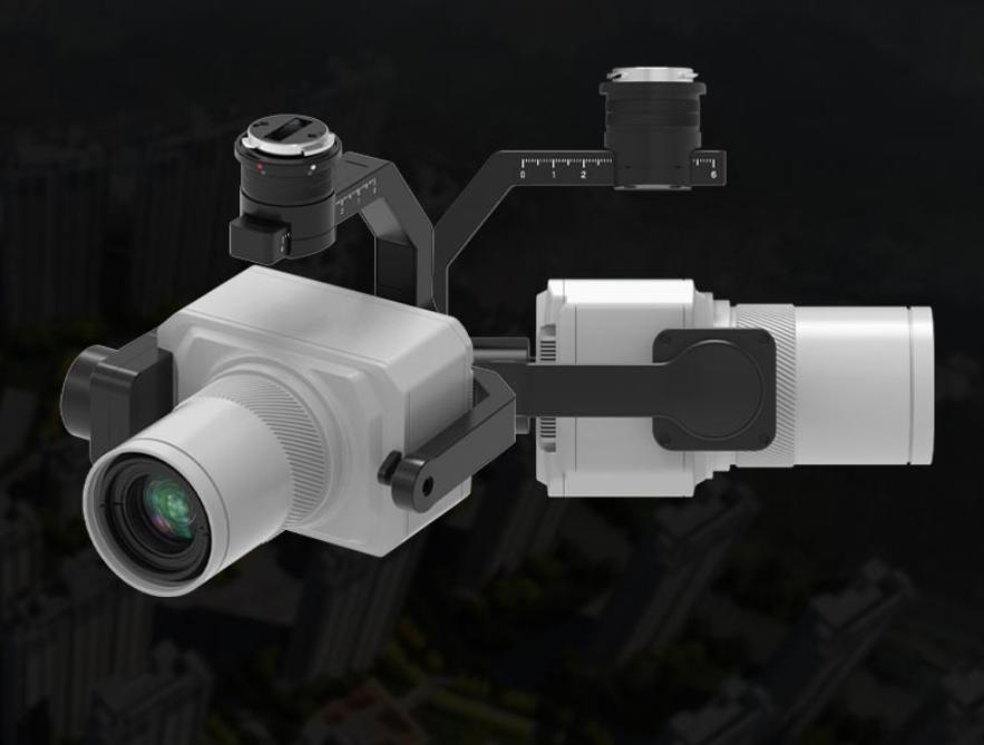 The multi-rotor drone is mounted with a 150-megapixel M15Pro medium ...