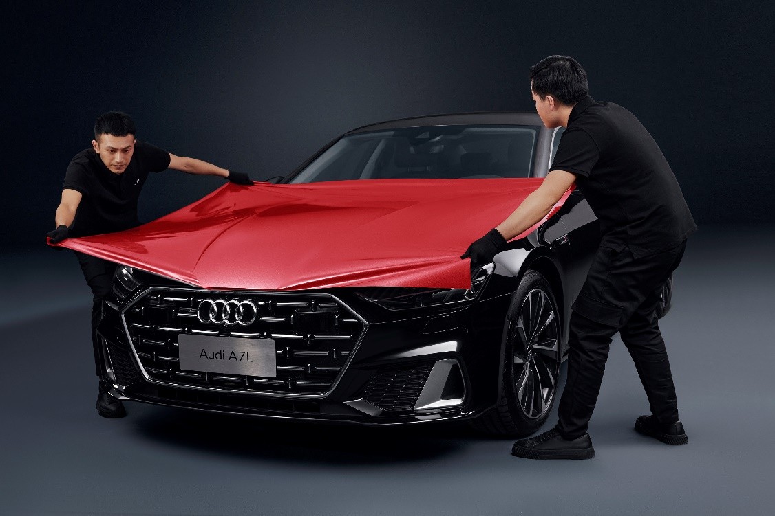 New outfit, worth seeing SAIC Audi's original car color change film on ...