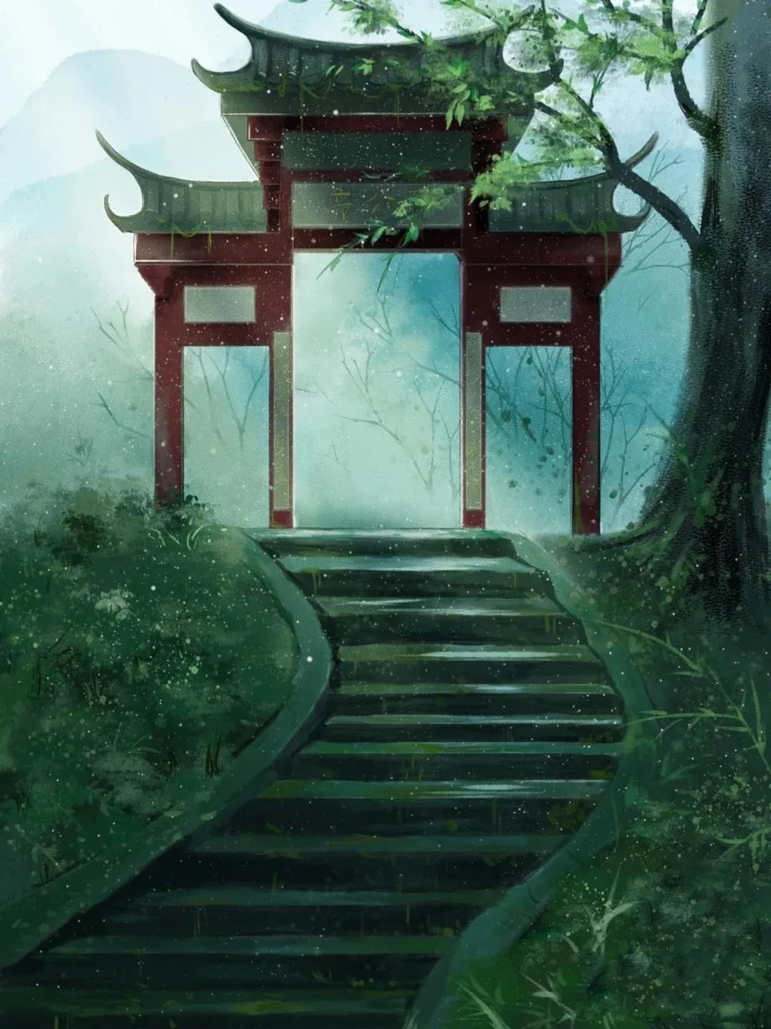 Four Tang poems, full of the poetry of visiting ancient temples and ...