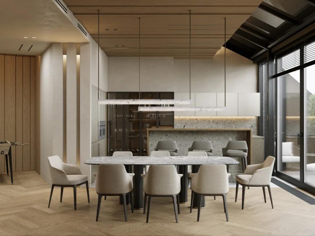 A large flat floor of 270 square meters for a young couple, warm and ...