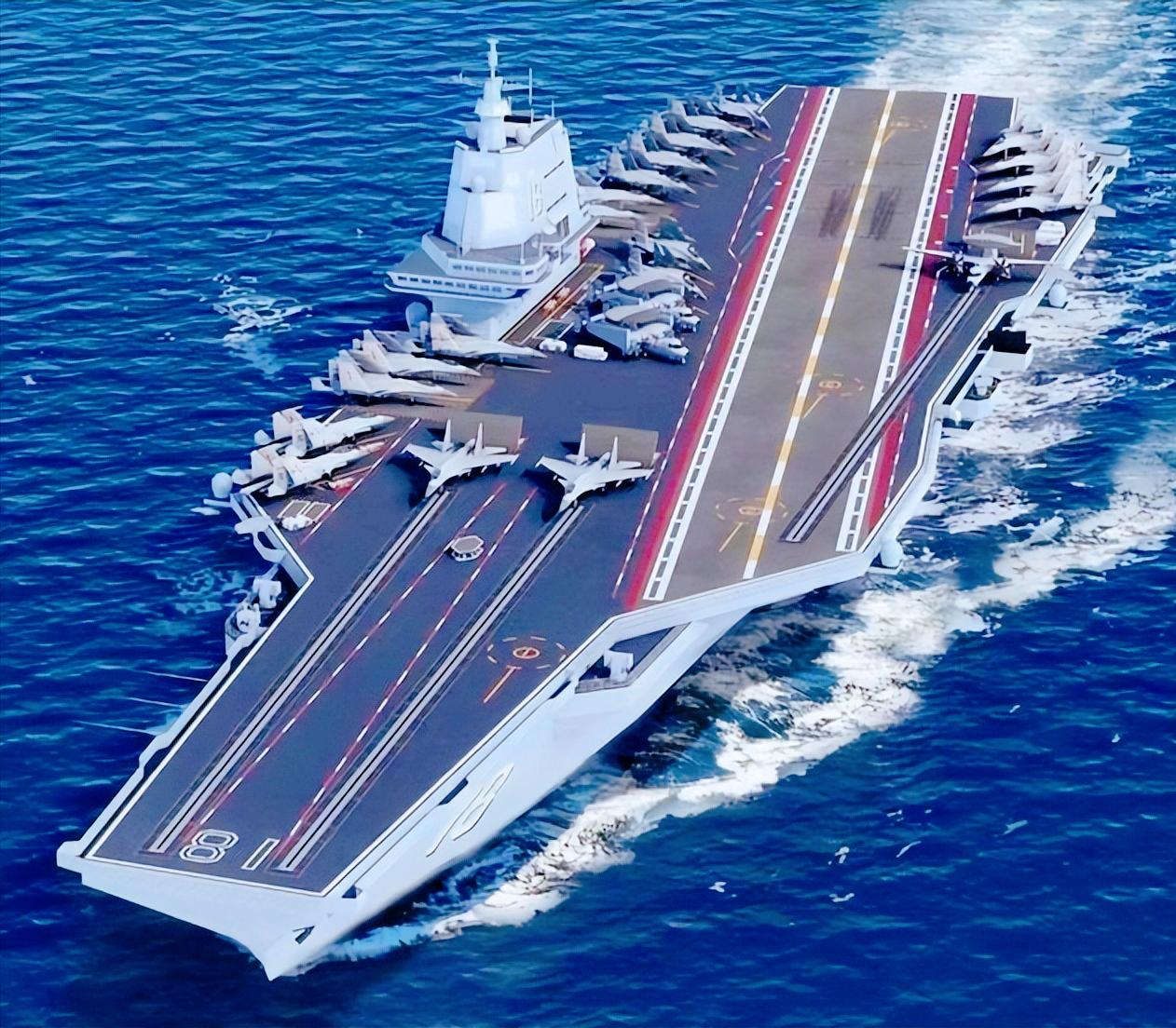 The latest developments of the 003 aircraft carrier have been exposed ...