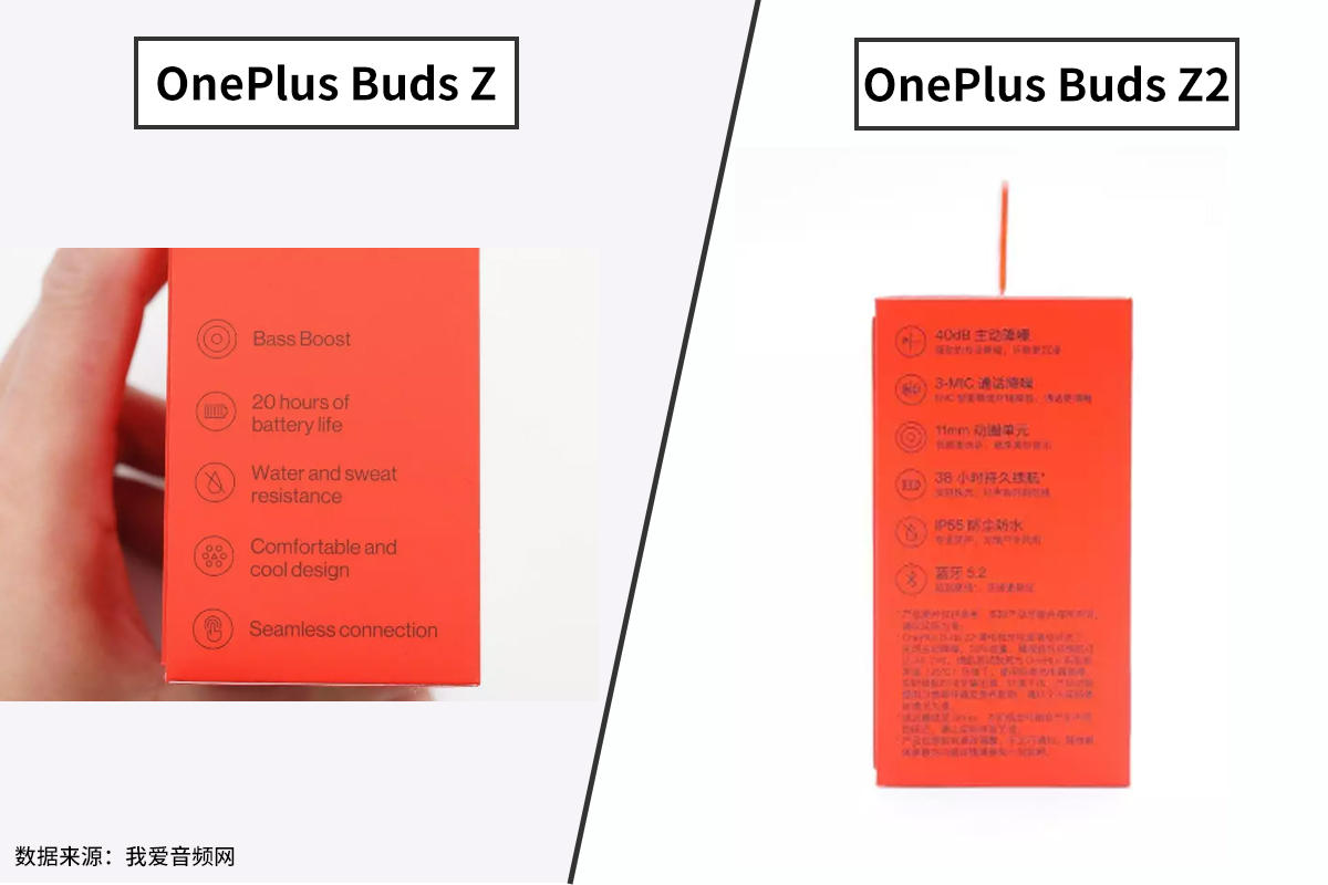 OnePlus Buds Z and OnePlus Buds Z2 dismantling comparison, the same ...