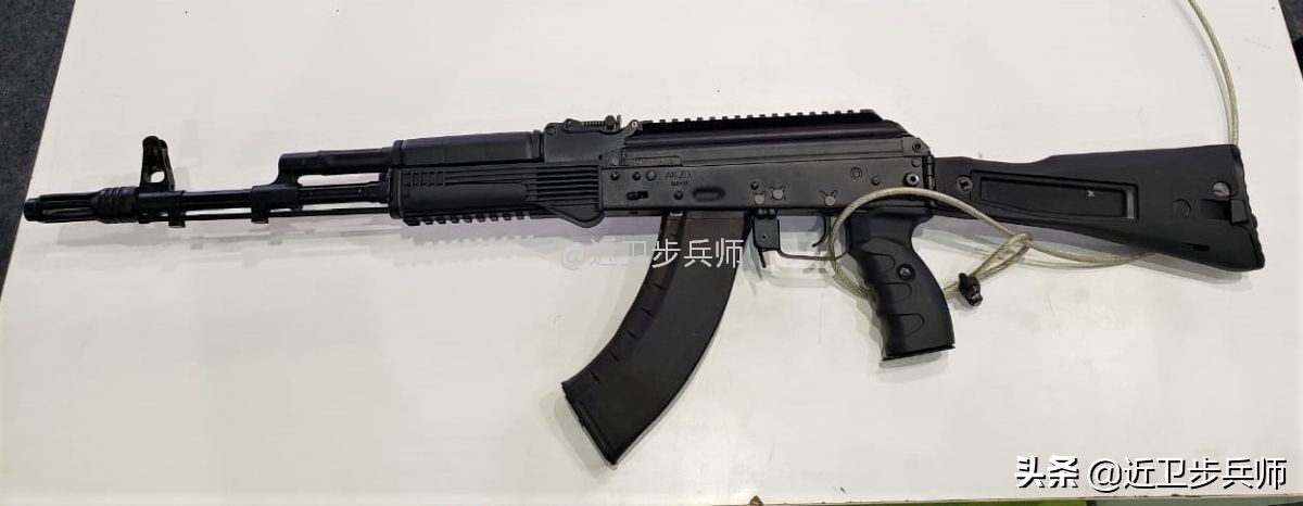 The structure of the Indian AK-203 rifle has shrunk before it is put ...