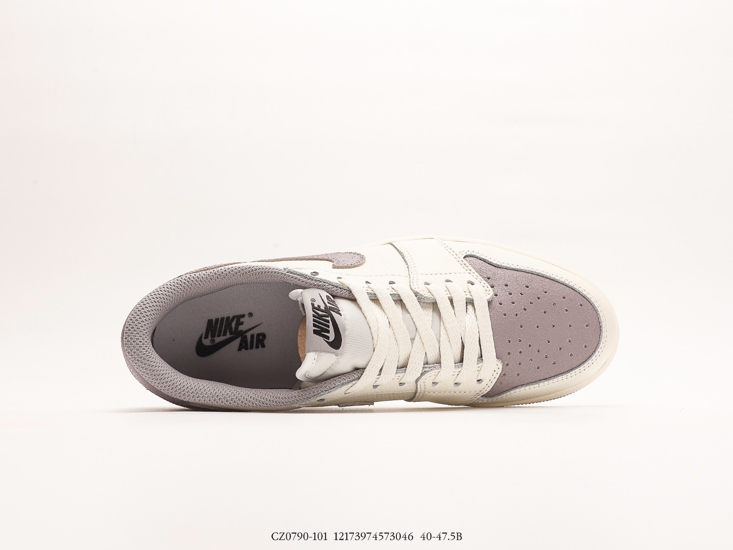 Timeless classic style - Nike Jordan AJ1 low top new hundred gray shoes ...