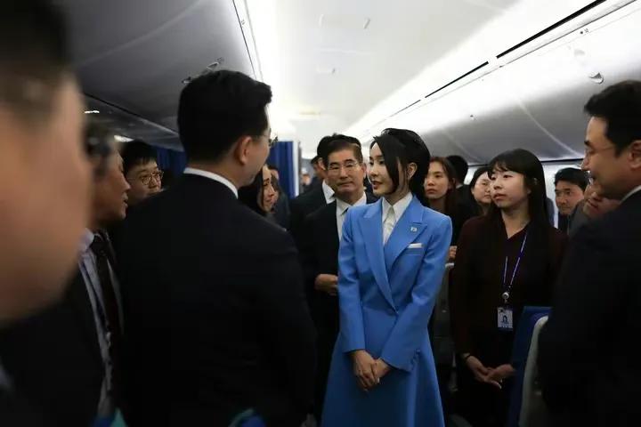 The South Korean President and First Lady Kim Gun-hee finally ended ...