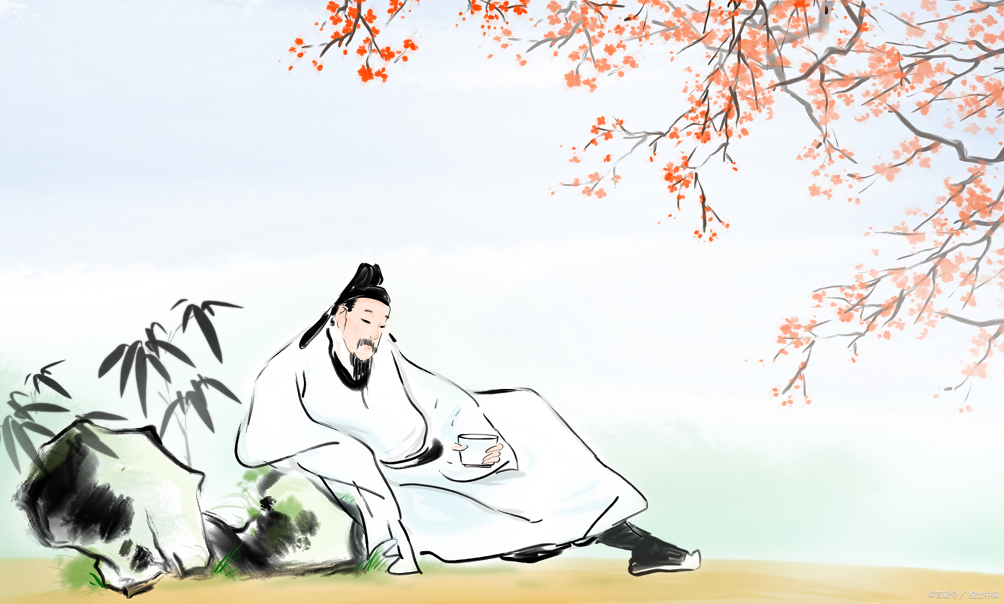 Li Bai climbed to the Yueyang Tower drunk and wrote the famous poem ...